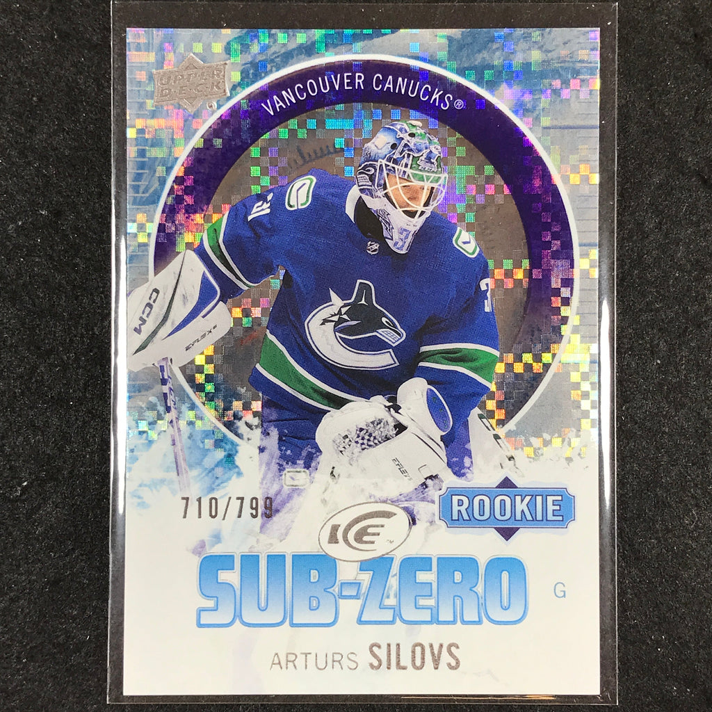 2023-24 UD Ice Hockey ARTURS SILOVS Sub Zero Rookie Base 710/799 ...