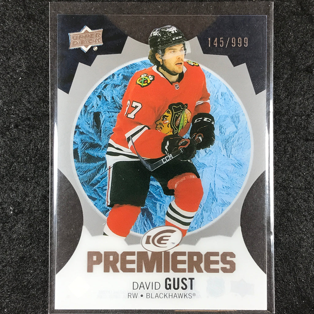 2023-24 UD Ice Hockey DAVID GUST Ice Premiers Rookie Base /999 #159 ...
