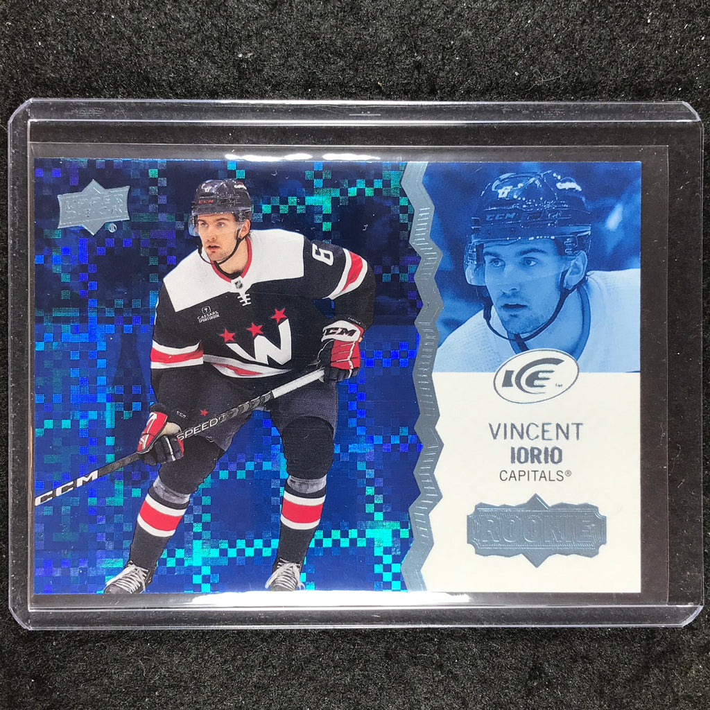 2023-24 UD Ice Hockey VINCENT IORIO Rookie Base Ice Blue SP #114 ...