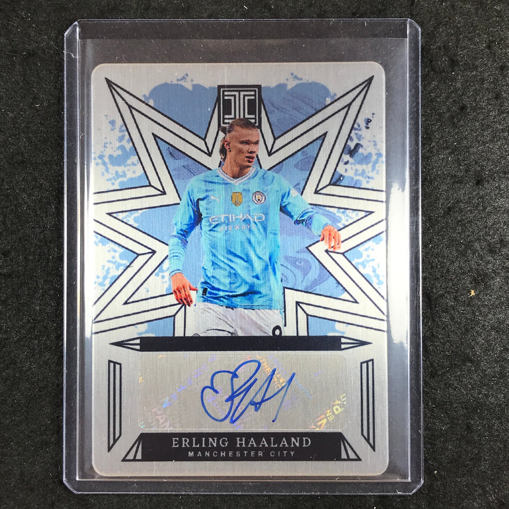 2023-24 Impeccable Soccer ERLING HAALAND Stainless Stars Signatures Au ...