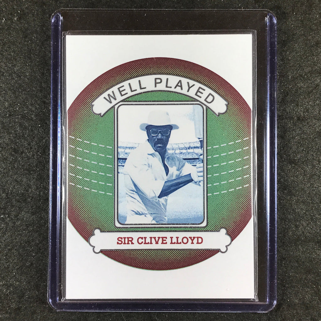 2024 Futera Vintage Cricket SIR CLIVE LLOYD Well Played Green 2/9 #8 ...