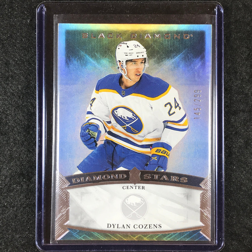 2023-24 Black Diamond NHL DYLAN COZENS Diamond Stars 145/299 – Cherry ...