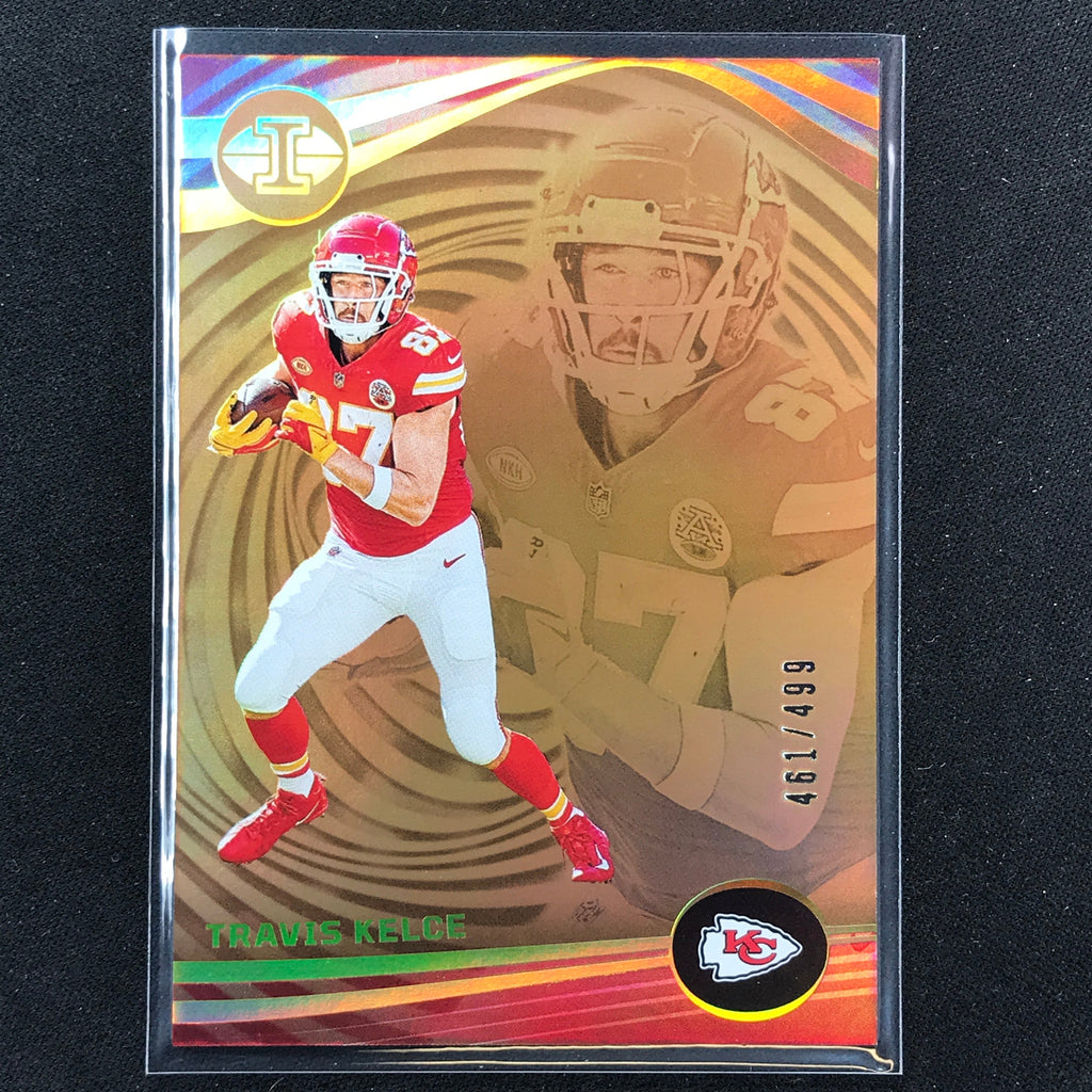 2023 Illusions Football TRAVIS KELCE Base Bronze Trophy 461/499 #55 ...