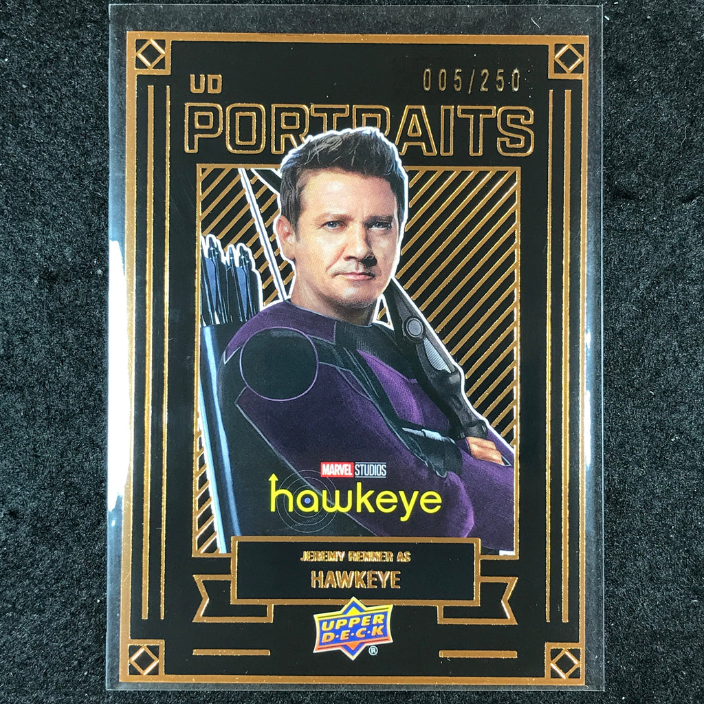 2024 Marvel Studios Series 1 Disney+ HAWKEYE UD Portraits Bronze 5/250 ...