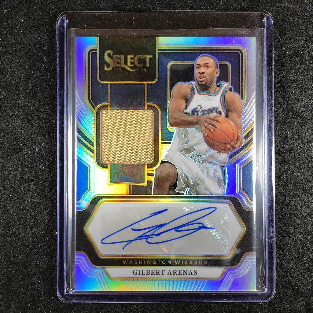 2023-24 Select GILBERT ARENAS Autographed Memorabilia Jersey Auto Base ...