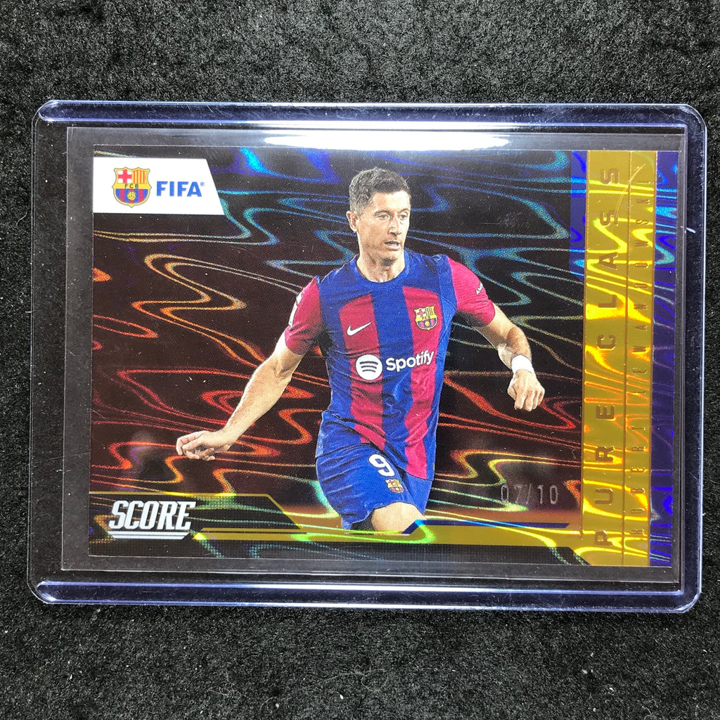 2023-24 Score FIFA ROBERT LEWANDOWSKI Pure Class Gold 7/10 – Cherry ...