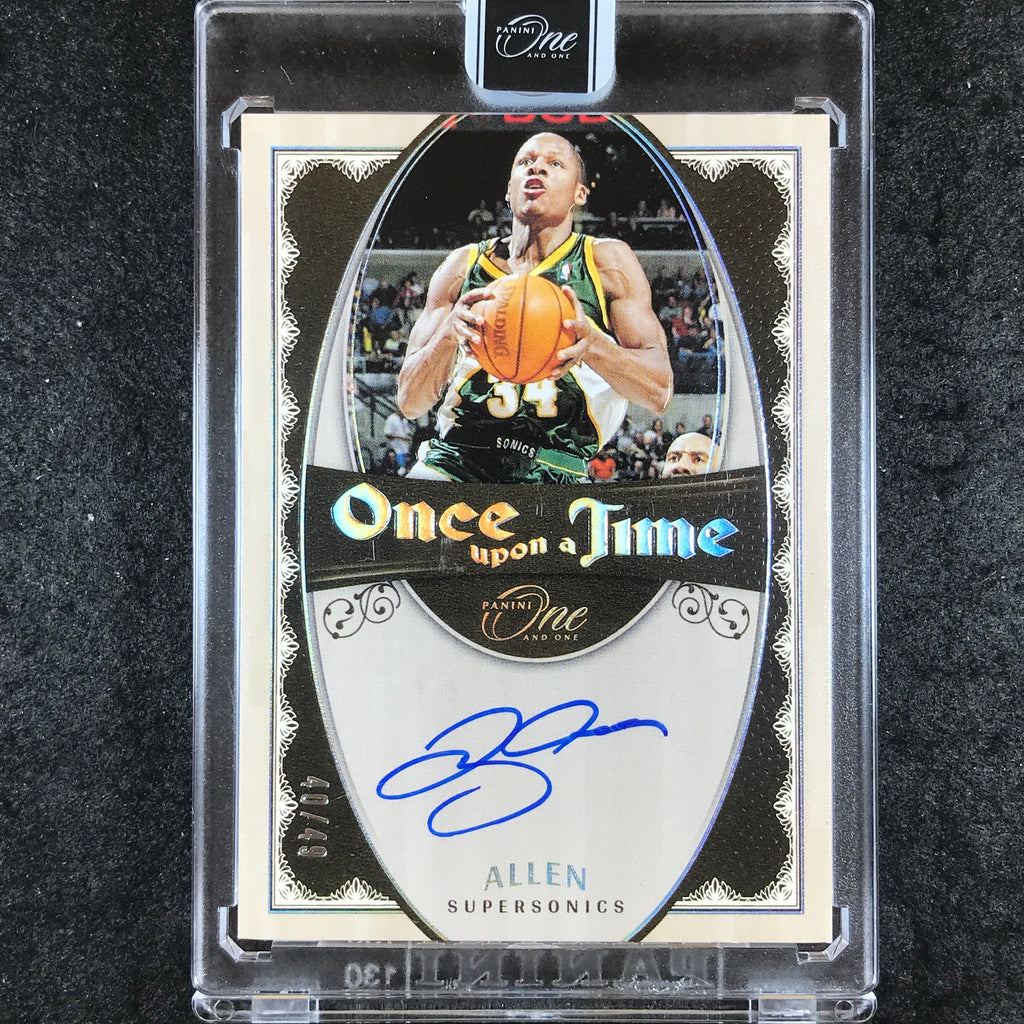 2023-24 One and One RAY ALLEN Once Upon A Time Signatures Auto Base 40 ...