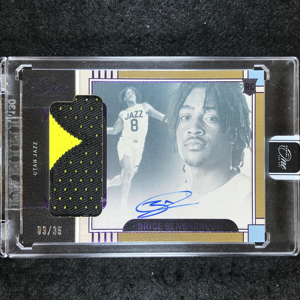 2023-24 One and One BRICE SENSABAUGH Rookie Patch Autograph Purple 9/3 ...