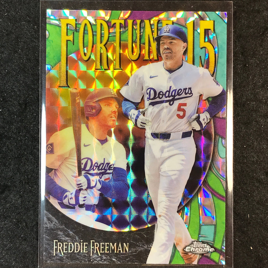 2025 Topps Chrome Update MLB FREDDIE FREEMAN Fortune 15 Geometric #13 ...
