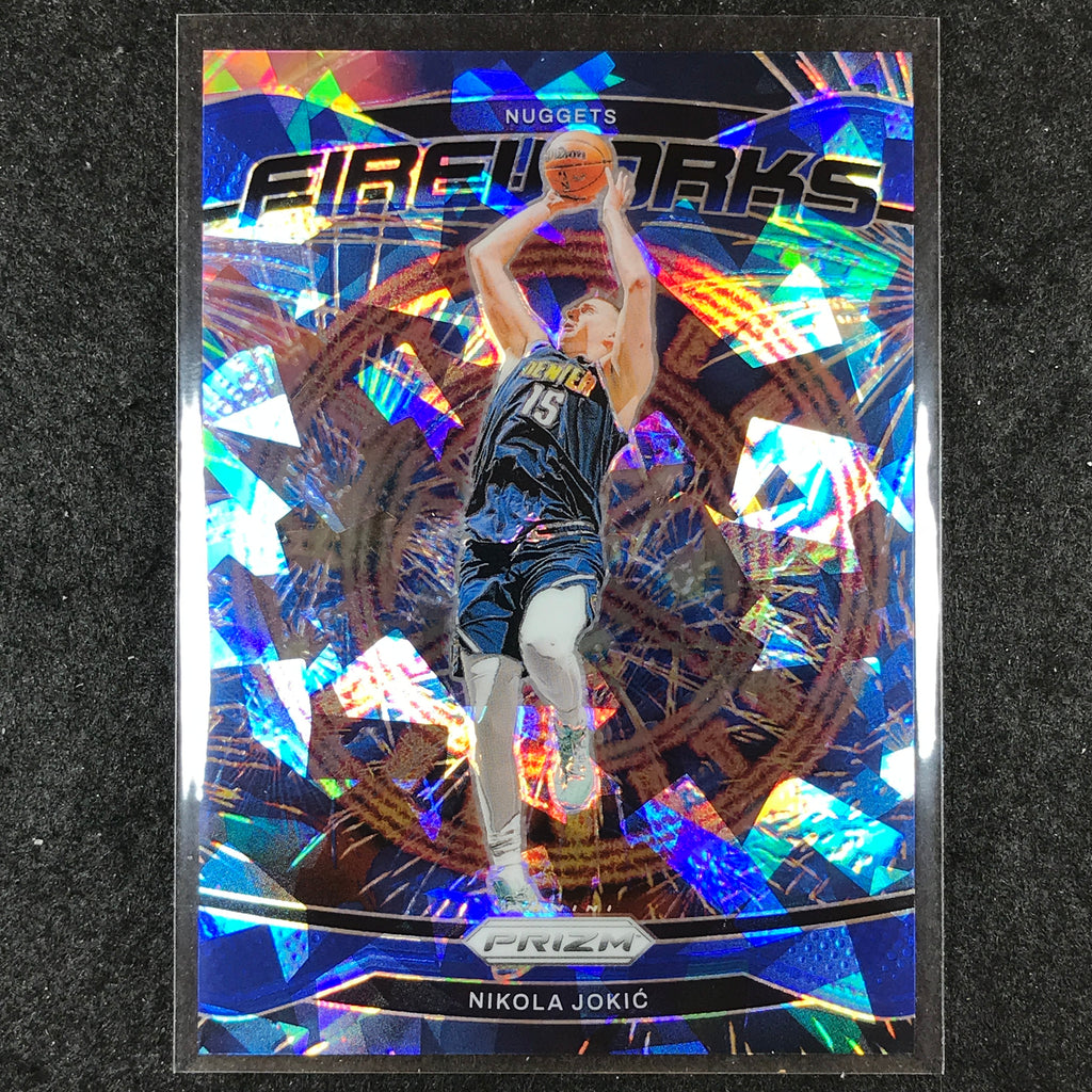 2024-25 Prizm NIKOLA JOKIC Fireworks Blue Ice 9/125 #11 – Cherry ...