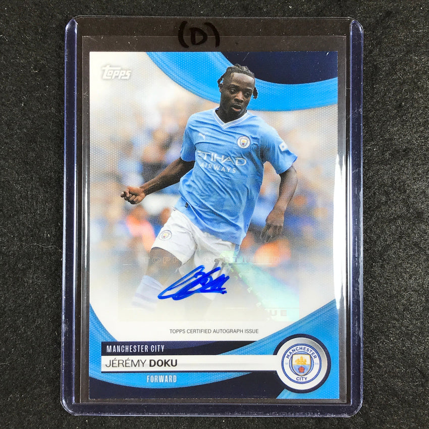 2023-24 Topps Manchester City JEREMY DOKU Base Auto #JD (D) – Cherry ...