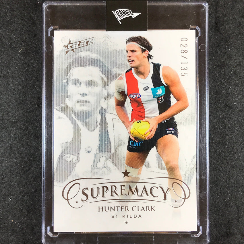 2021 Select AFL Supremacy HUNTER CLARK Base 28/135 – Cherry Collectables