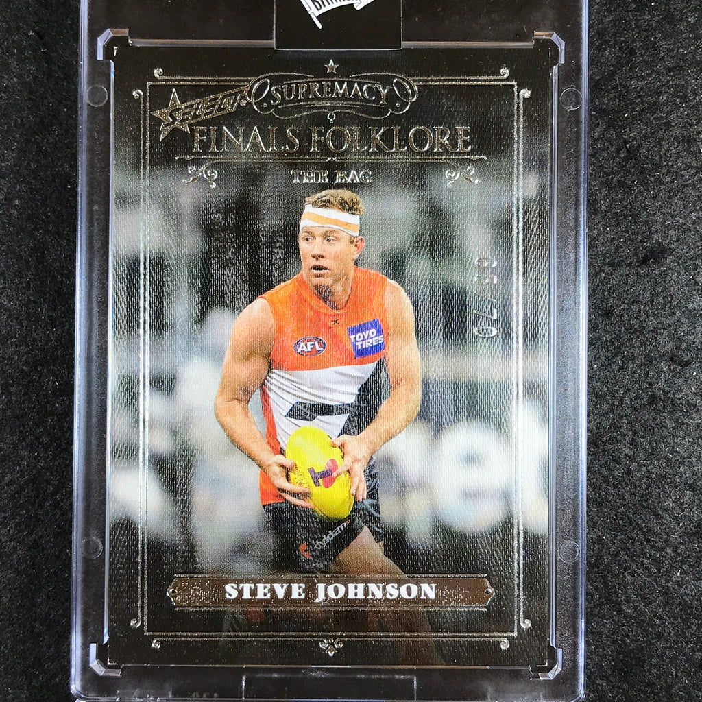 2019 Select AFL Supremacy STEVE JOHNSON Finals Folklore 65/70 – Cherry ...