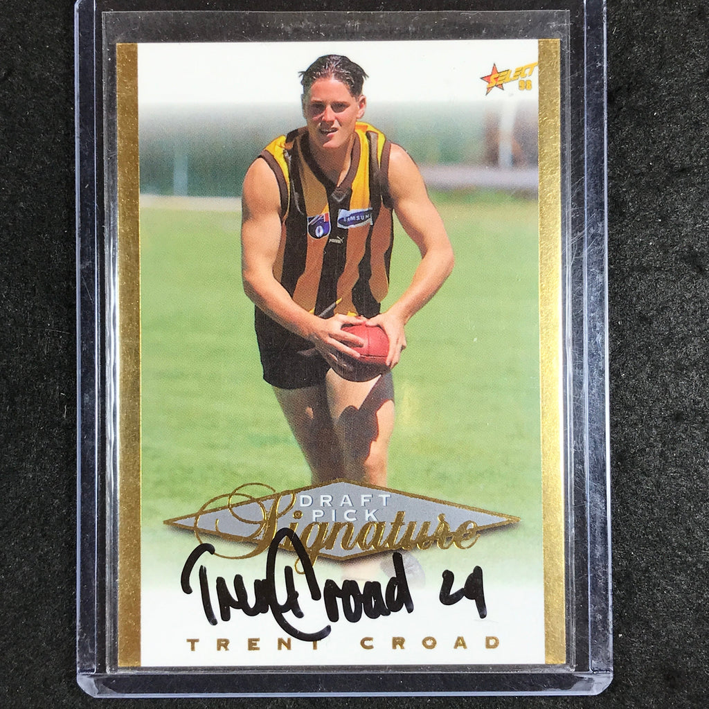 1998 Select AFL Signature TRENT CROAD Draft Pick Signature /750 ...