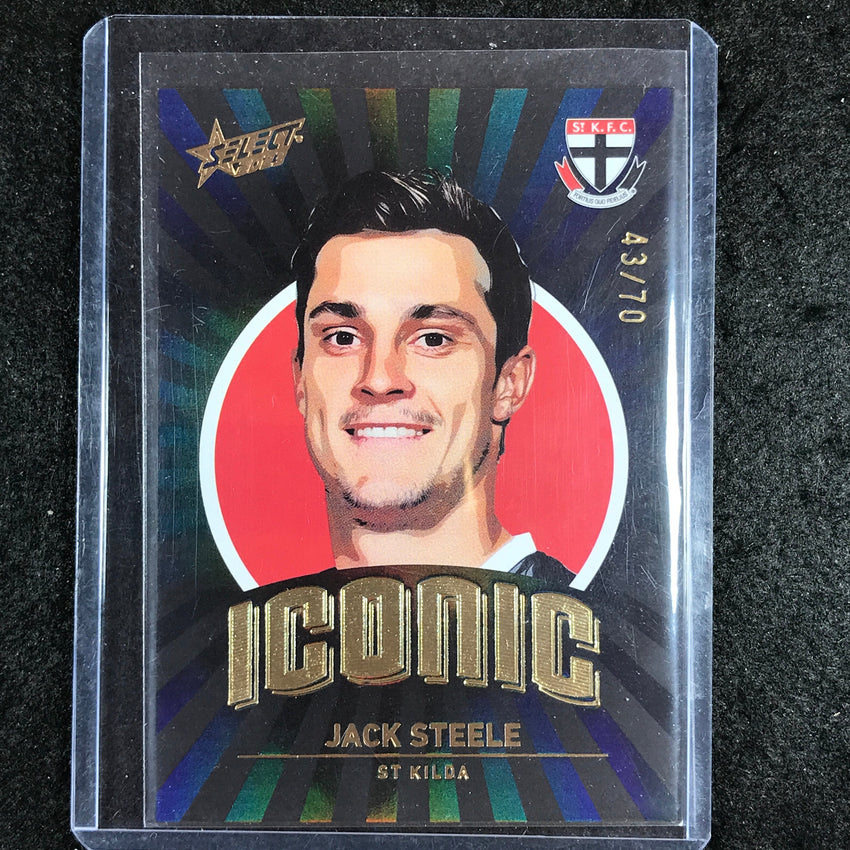 2023 Select AFL Footy Stars JACK STEELE Iconic 43/70 – Cherry Collectables
