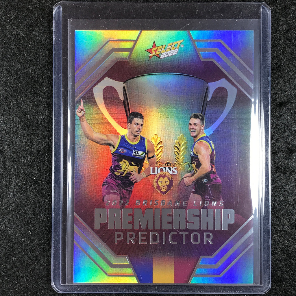 2022 Select AFL Footy Stars BRISBANE LIONS Premiership Predictor 25/18 ...
