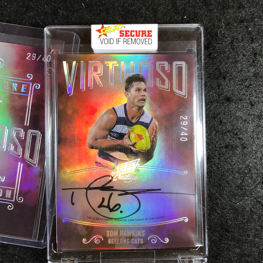 2022 Select AFL Prestige TOM HAWKINS Virtuoso Signature 29/40 – Cherry ...