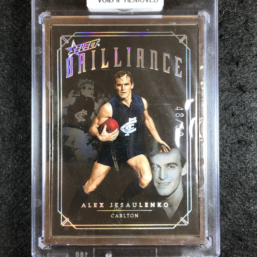 2022 Select AFL Brilliance ALEX JESAULENKO Platinum Frame 48/50 ...