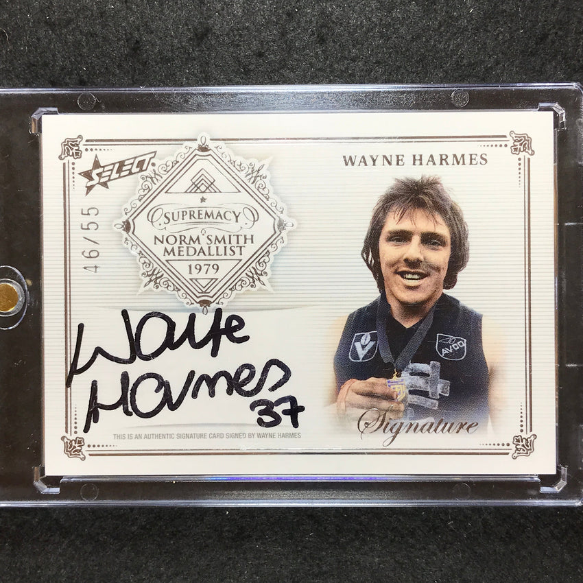 2019 Select AFL Supremacy WAYNE HERMES Norm Smith Medallist Signature ...