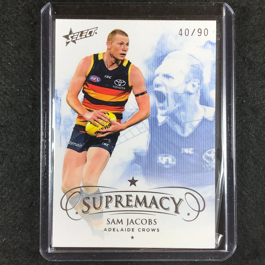 2019 Select AFL Supremacy SAM JACOBS Base 40/90 – Cherry Collectables