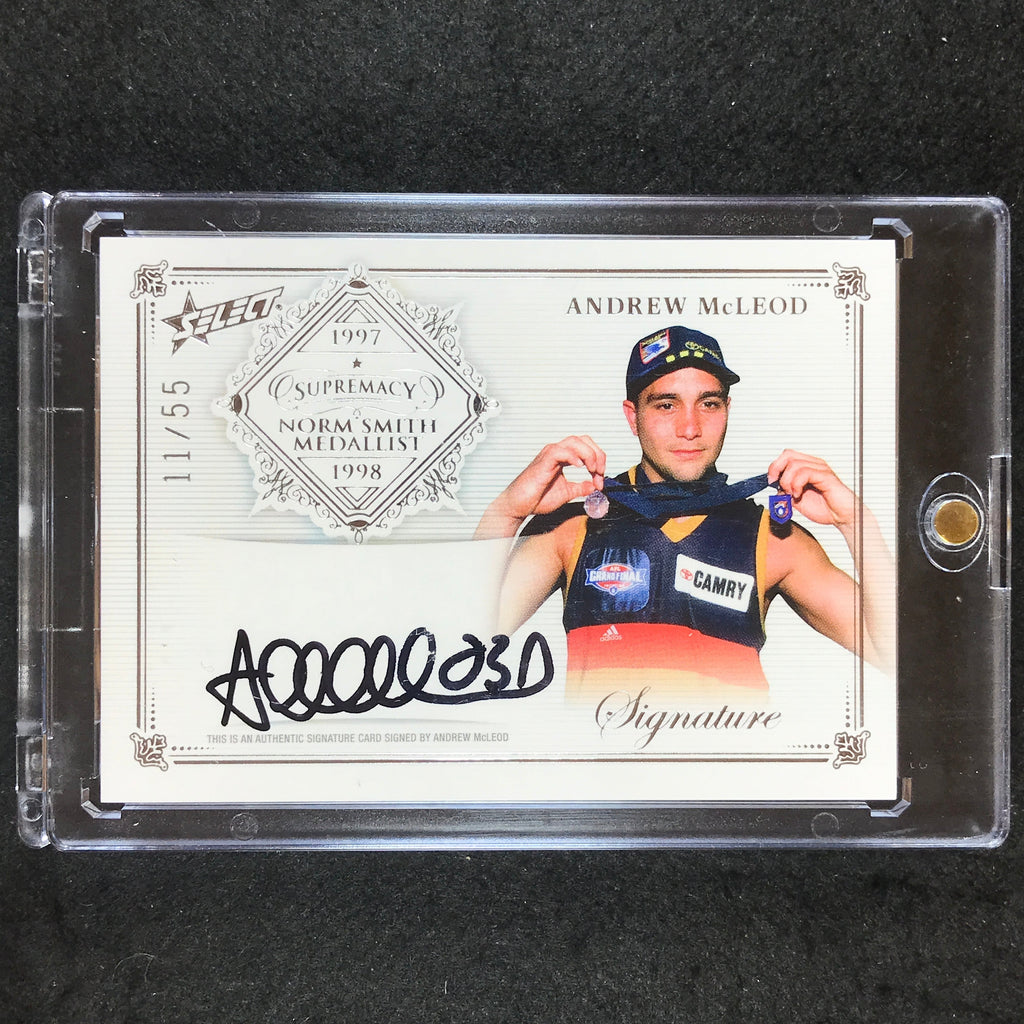 2019 Select AFL Supremacy ANDREW MCLEOD Norm Smith Medallist Signature ...