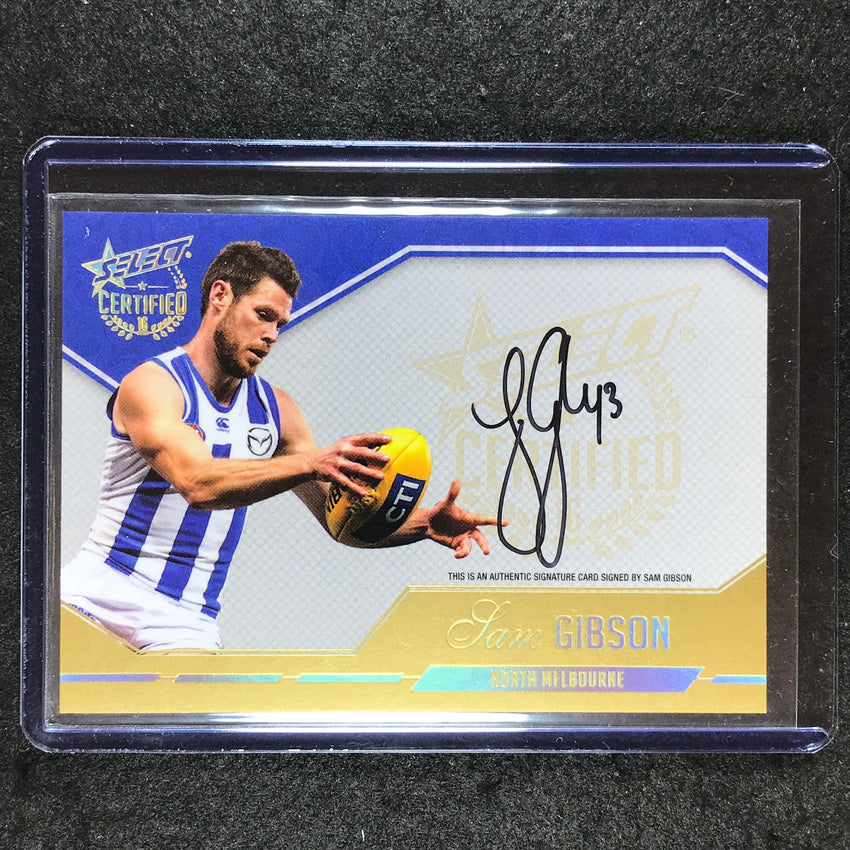 2016 Select AFL Certified SAM GIBSON Signature 196/240 – Cherry ...