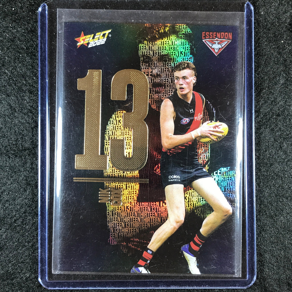 2022 Select AFL Footy Stars NIK COX Numbers Midnight 38/130 – Cherry ...