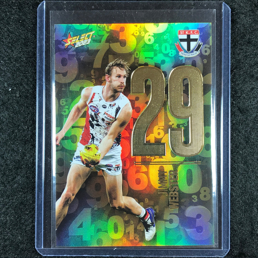 2023 Select AFL Footy Stars JIMMY WEBSTER Numbers 190/255 – Cherry ...