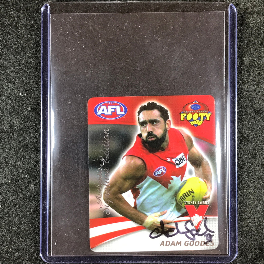 2007 Select AFL Classic Series ADAM GOODES Signature Edition ...