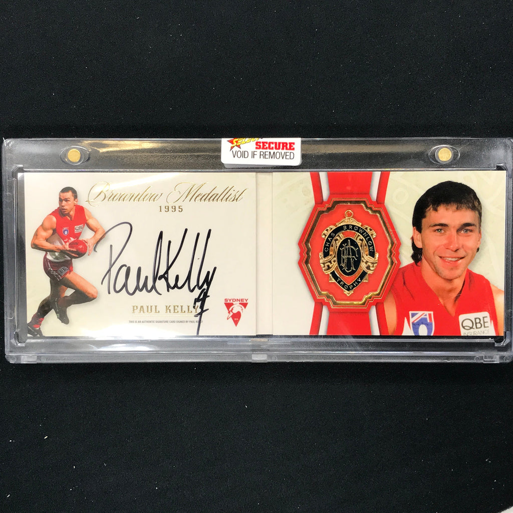 2024 Select AFL Brownlow Medallist PAUL KELLY 1995 Signature Booklet 1 ...