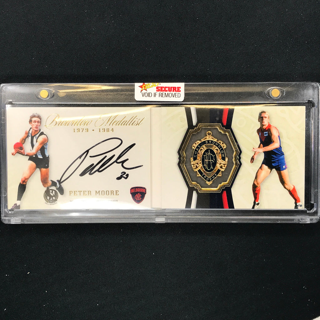 2024 Select Brownlow Medallist PETER MOORE 1979 1984 Signature Booklet ...