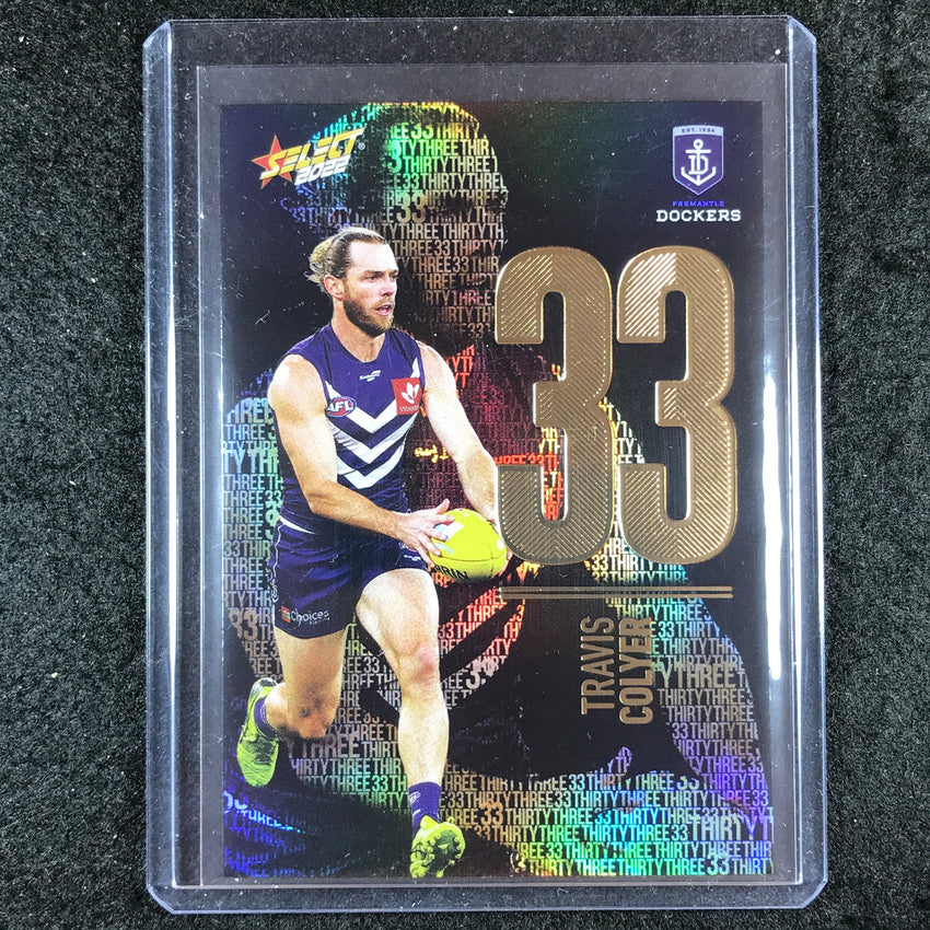 2022 Select AFL Footy Stars TRAVIS COLYER Numbers Midnight 2/130 #70 ...