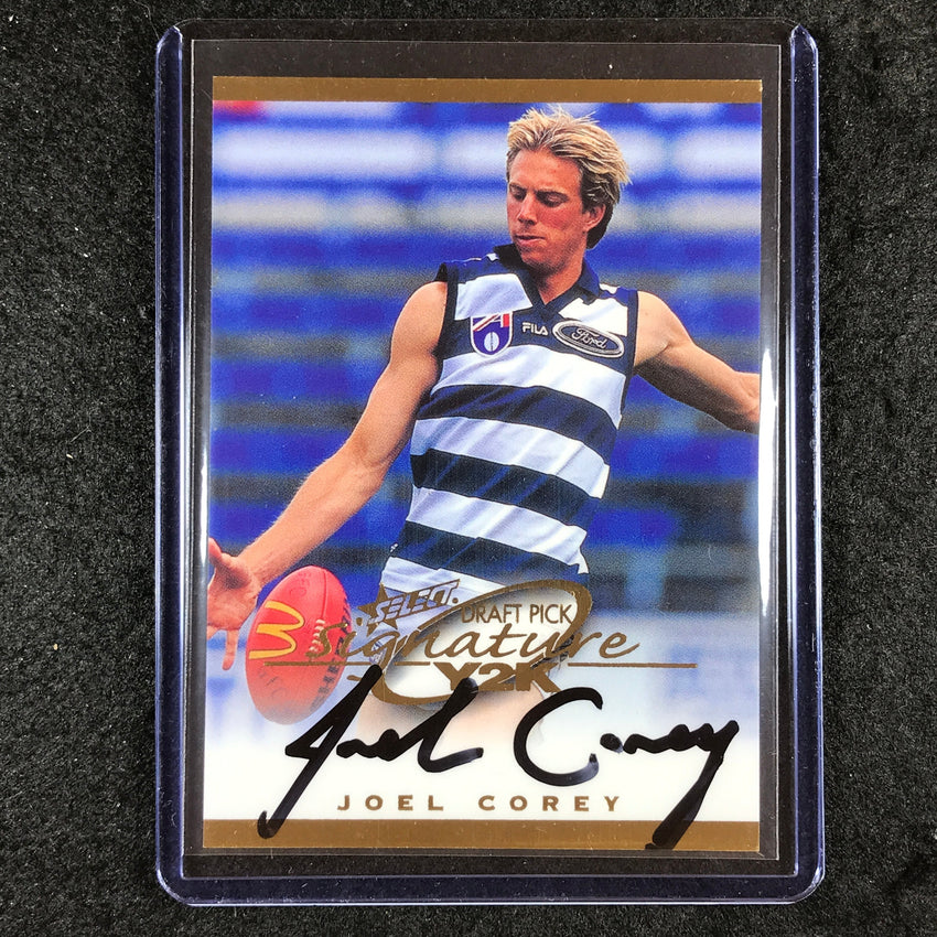 2000 Select AFL JOEL COREY Draft Pick Signature Y2K #390 #DS8 – Cherry ...