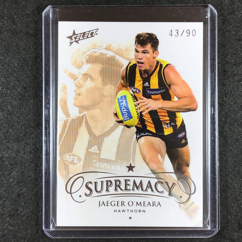 2019 Select AFL Supremacy JAEGER O'MEARA Base 43/90 – Cherry Collectables