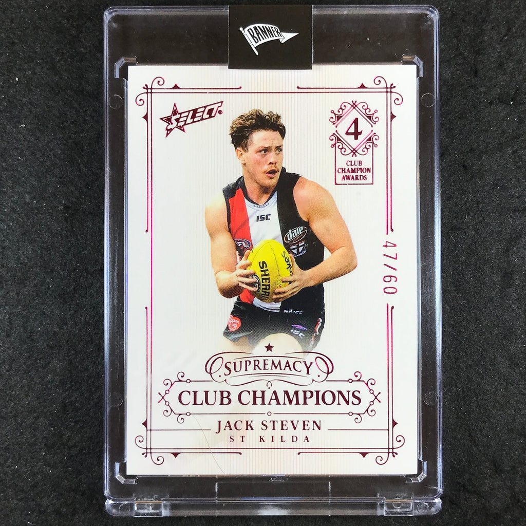 2021 Select AFL Supremacy JACK STEVEN Club Champions 47/60 – Cherry ...
