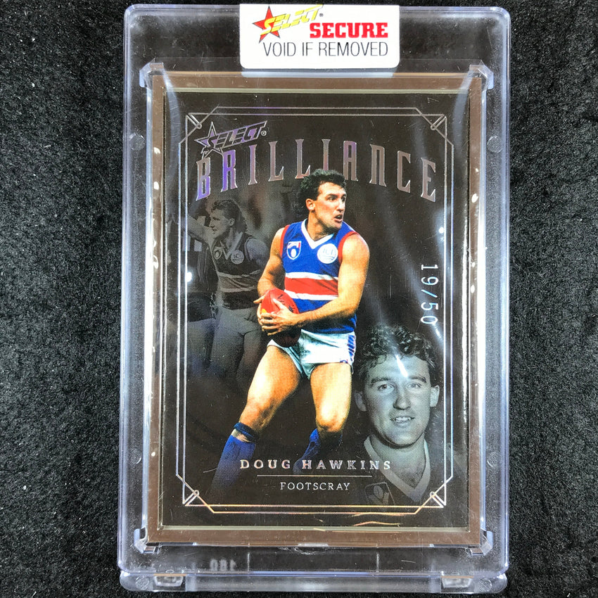 2022 Select AFL Brilliance DOUG HAWKINS Platinum Frame 19/50 – Cherry ...