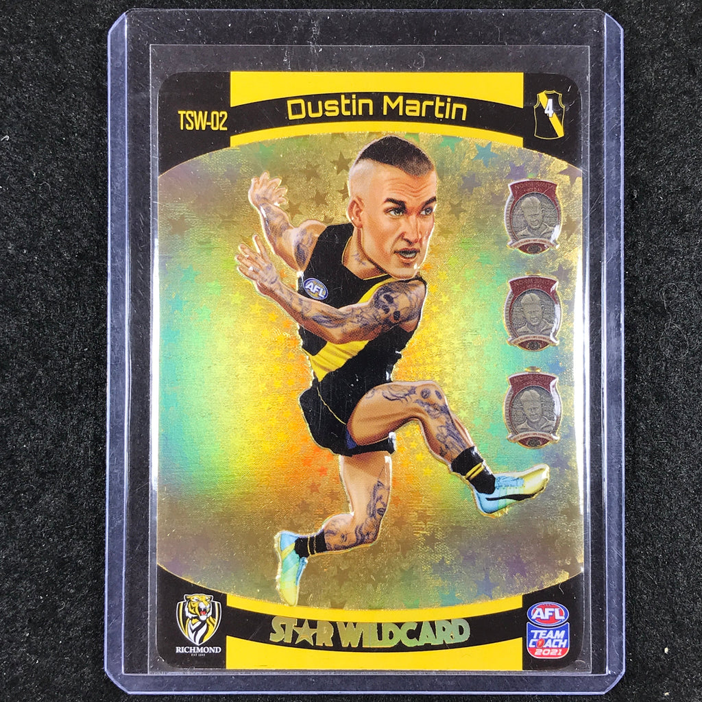 2021 Teamcoach AFL DUSTIN MARTIN Trophy Star Wildcard TSW-02 – Cherry ...