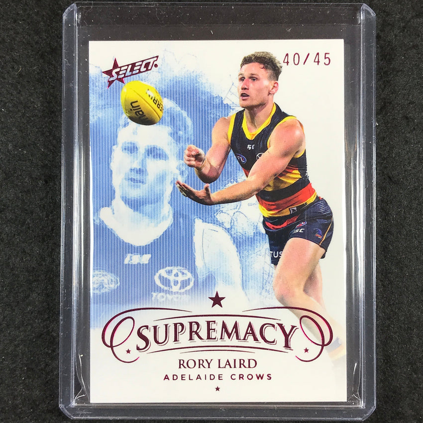 2021 Select AFL Supremacy RORY LAIRD Base Red 40/45 – Cherry Collectables