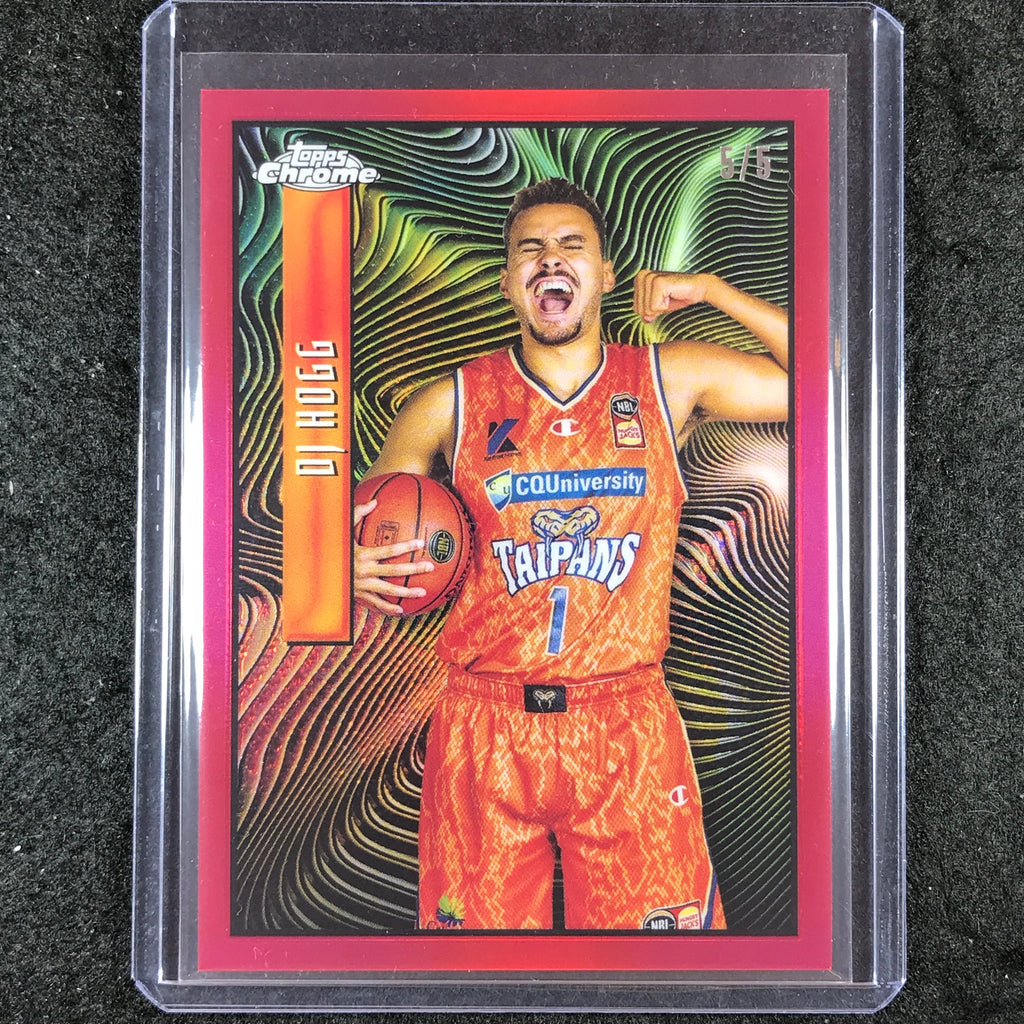 2022-23 Topps Chrome NBL DJ HOGG Expose Red 5/5 – Cherry Collectables