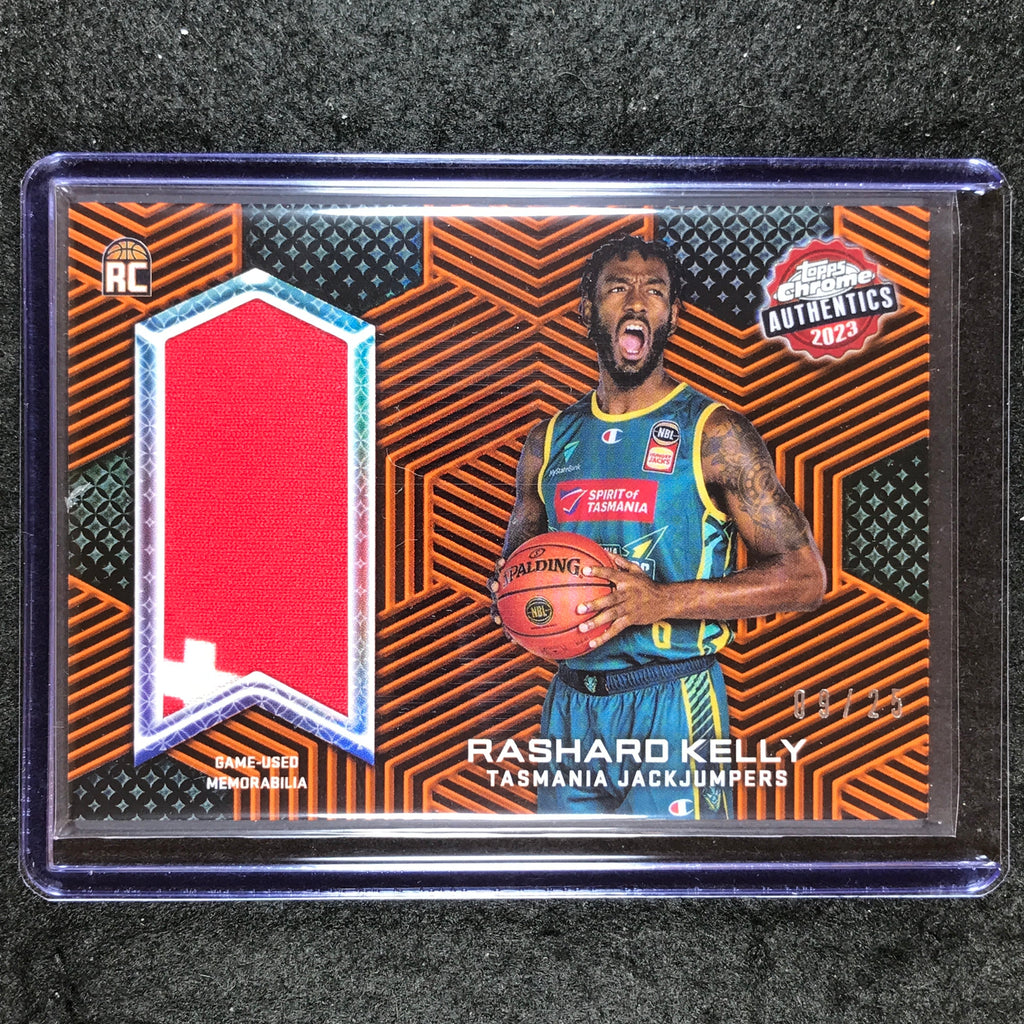 2022-23 Topps Chrome NBL RASHARD KELLY Authentics Jersey Relic Orange ...