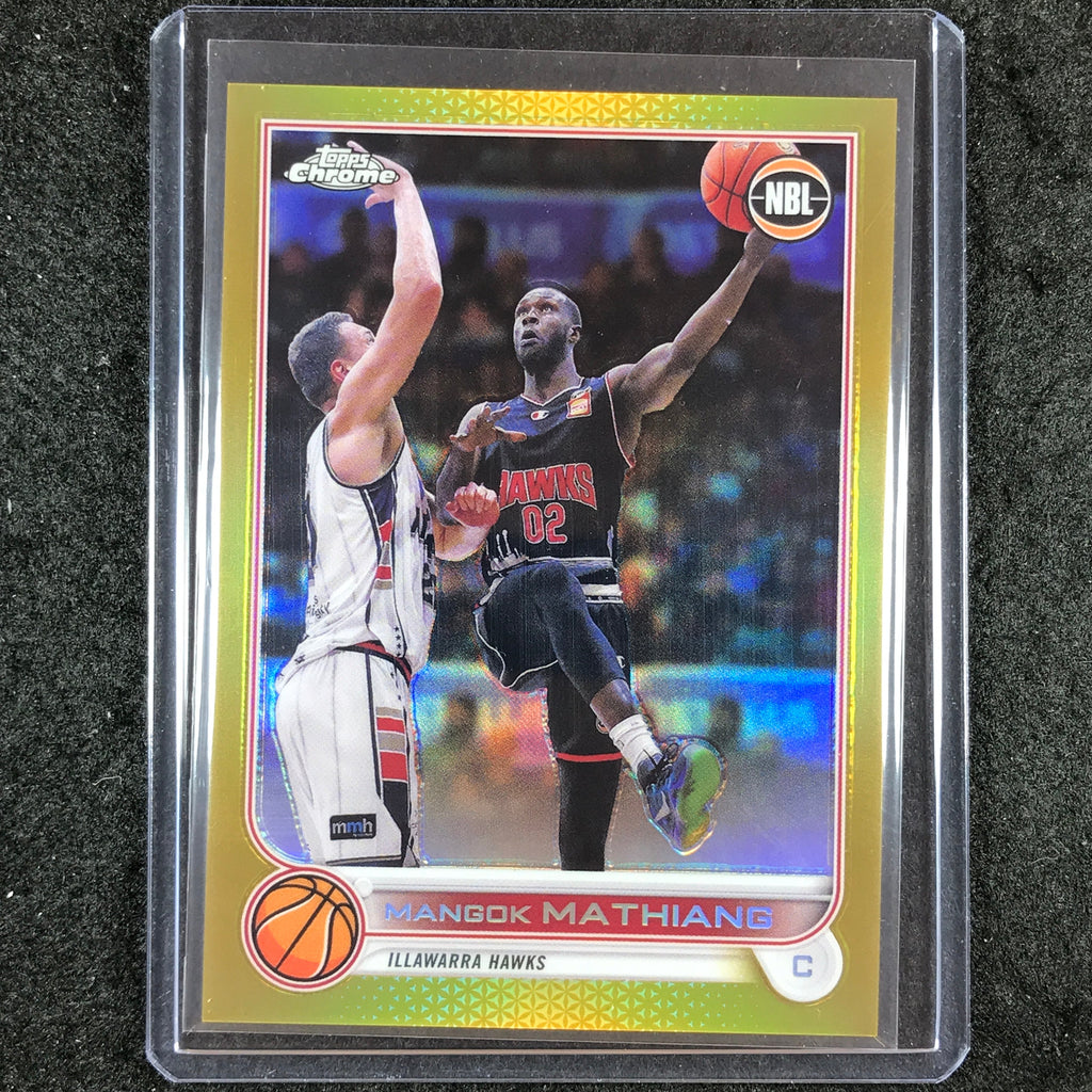 2022-23 Topps Chrome NBL MANGOK MATHIANG Gold 25/50 #37 – Cherry ...