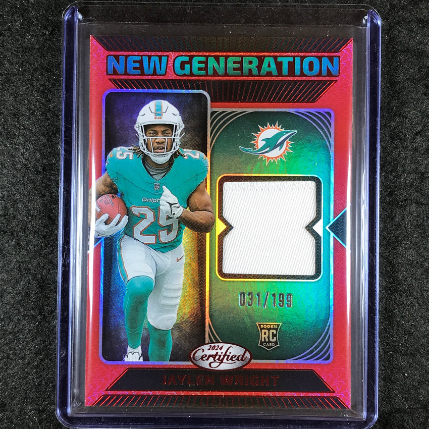 2024 Certified Football JAYLEN WRIGHT New Generation Rookie Patch Red ...