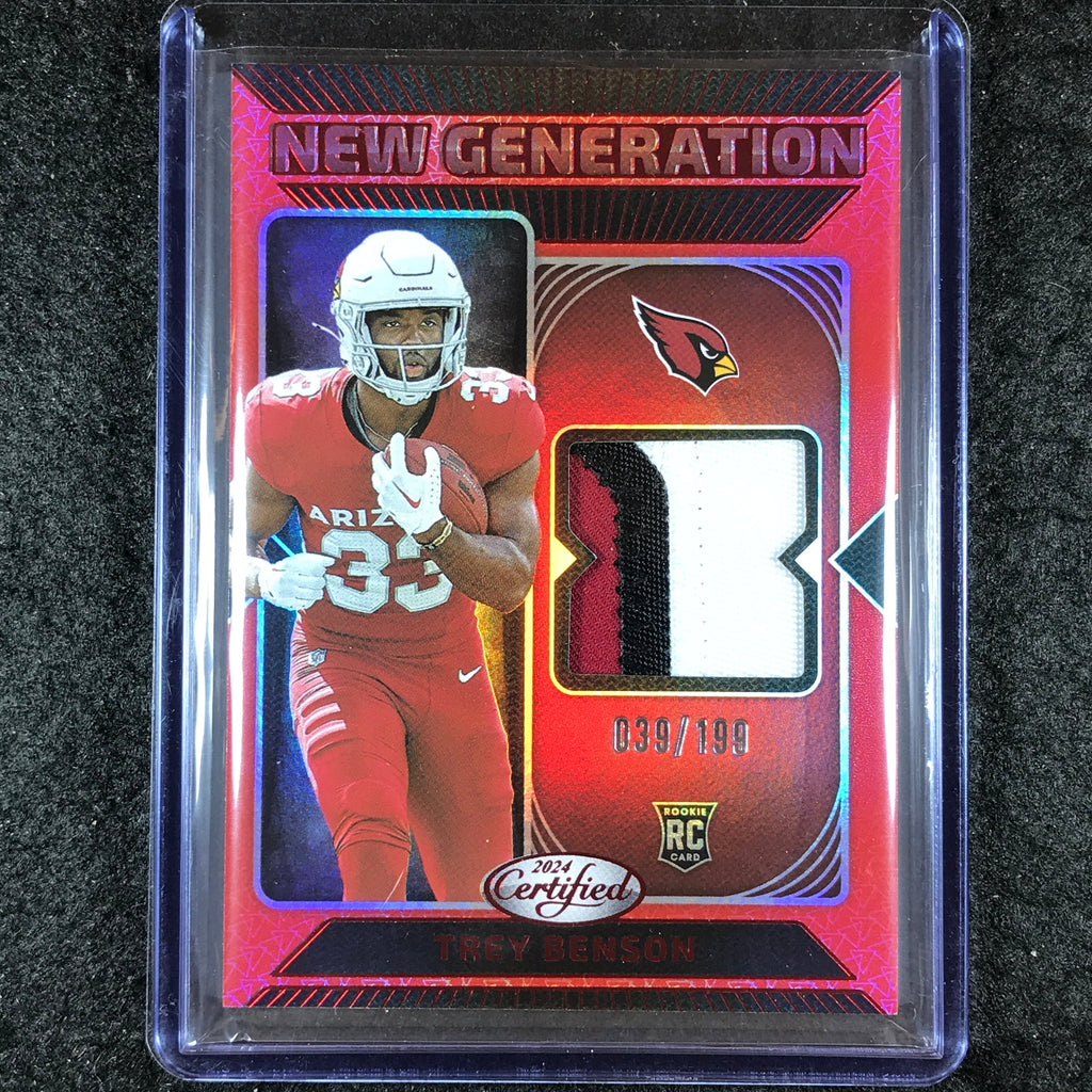 2024 Certified Football TREY BENSON New Generation Rookie Patch Relic ...
