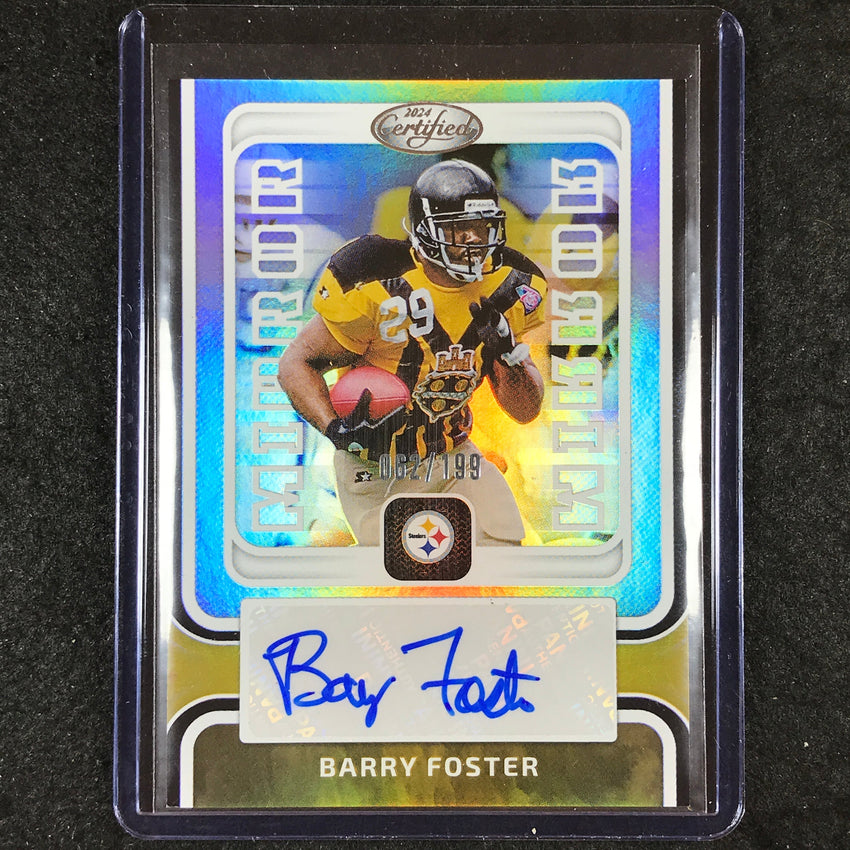 2024 Certified Football BARRY FOSTER Mirror Signatures Auto Base 62/19 ...