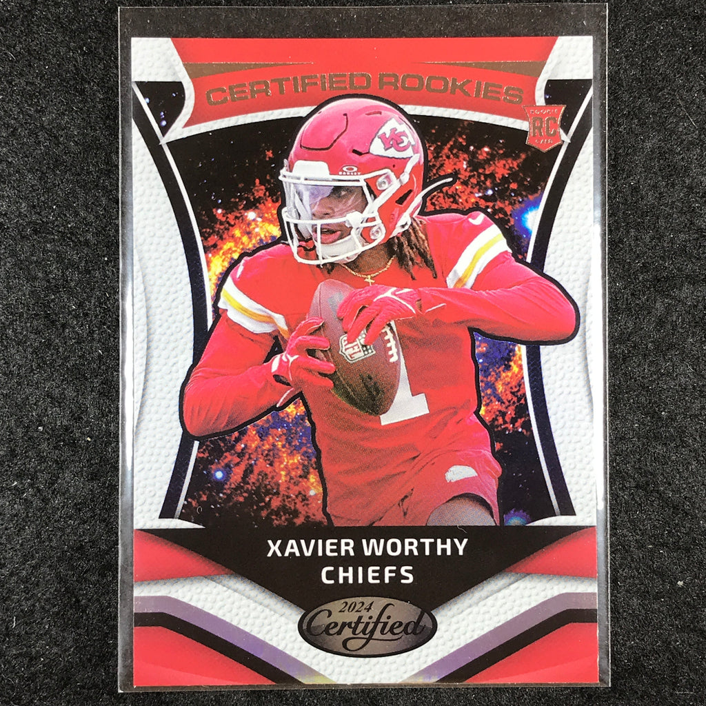2024 Certified Football XAVIER WORTHY Certified Rookie Base #8 – Cherry ...