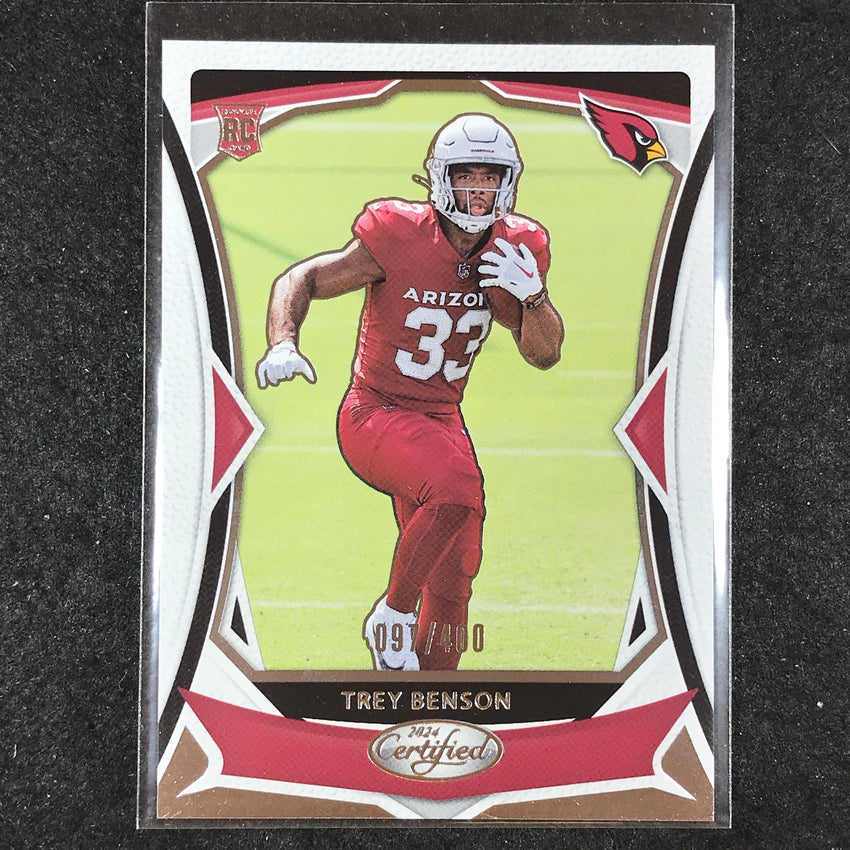 2024 Certified Football TREY BENSON Rookie Base 97/400 #151 – Cherry ...