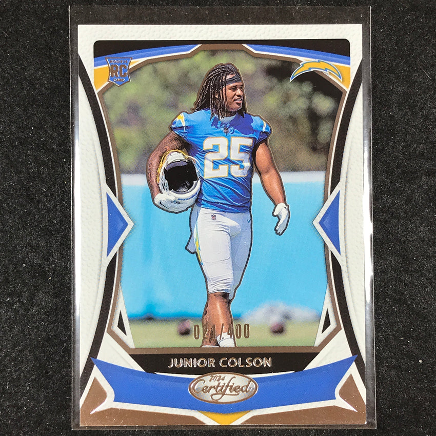 2024 Certified Football JUNIOR COLSON Rookie Base 21/400 #152 – Cherry ...