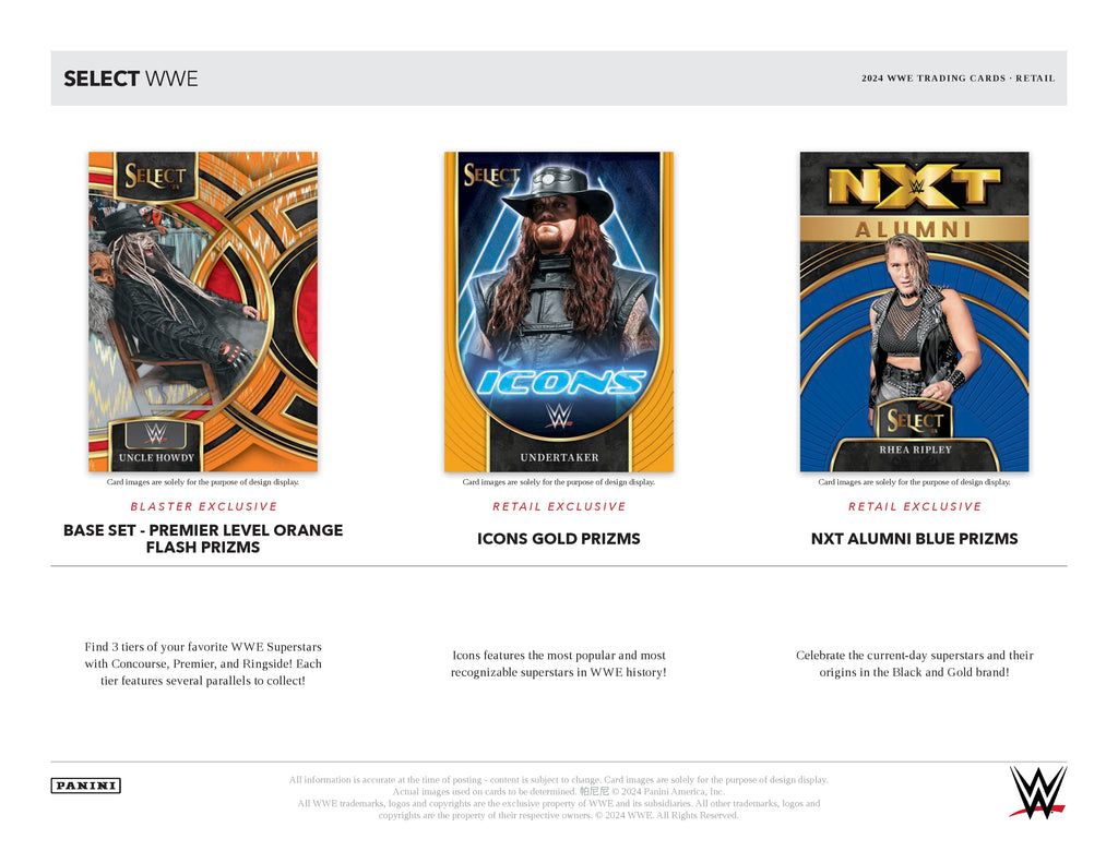 2024 Panini Select WWE Wrestling 6-Pack Blaster Box | Rhea Ripley ...