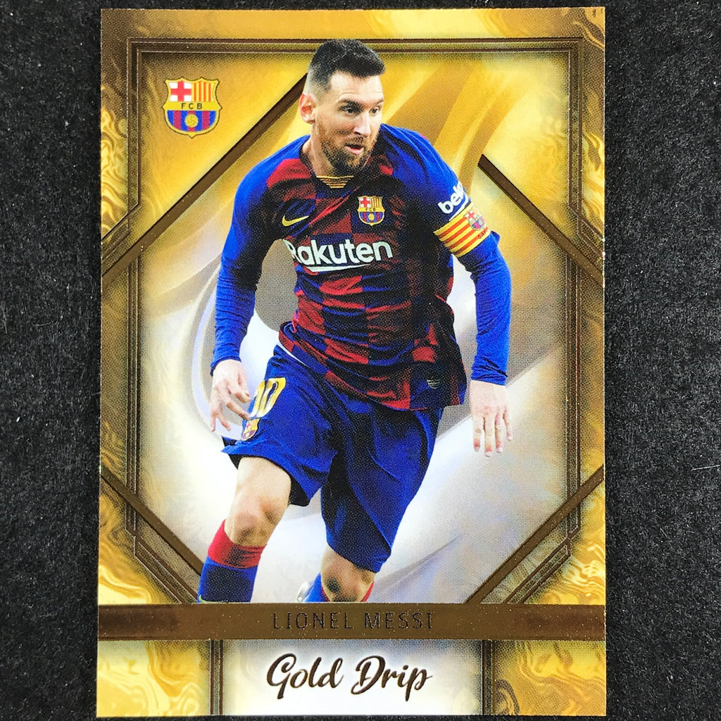 2023-24 Topps Barcelona LIONEL MESSI Gold Drip Base #4 – Cherry ...