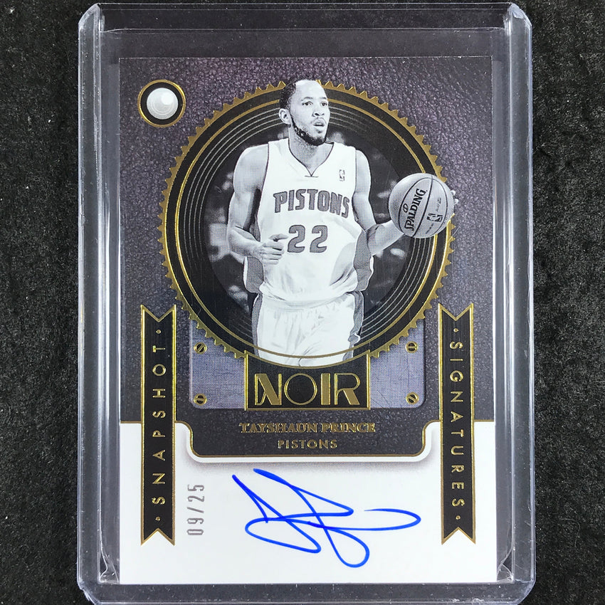 2024-25 Noir TAYSHAUN PRINCE Snapshot Signatures Auto Gold 9/25 ...